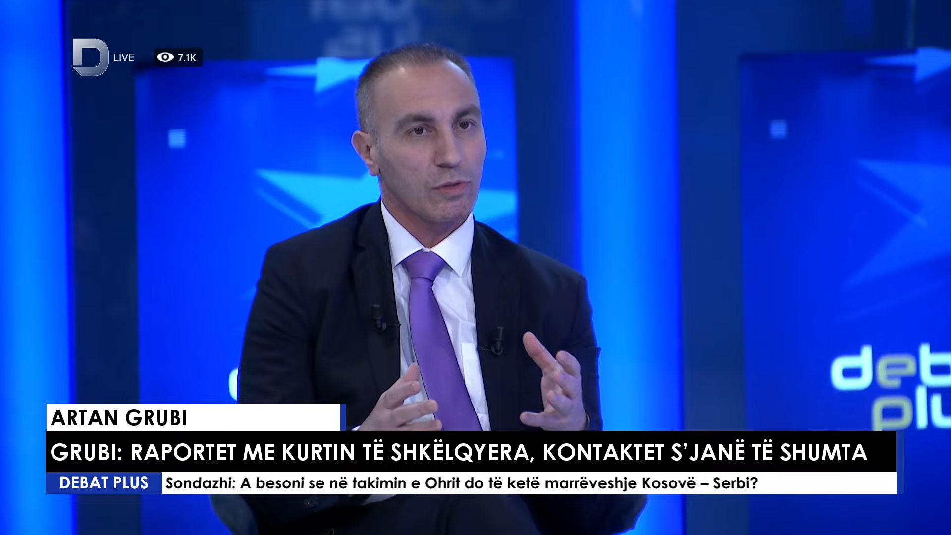 Grubi: Raportet me Kurtin të shkëlqyera, për fat të keq s’kemi shumë ... Grubi: Raportet me Kurtin të shkëlqyera, për fat të keq s’kemi shumë ...