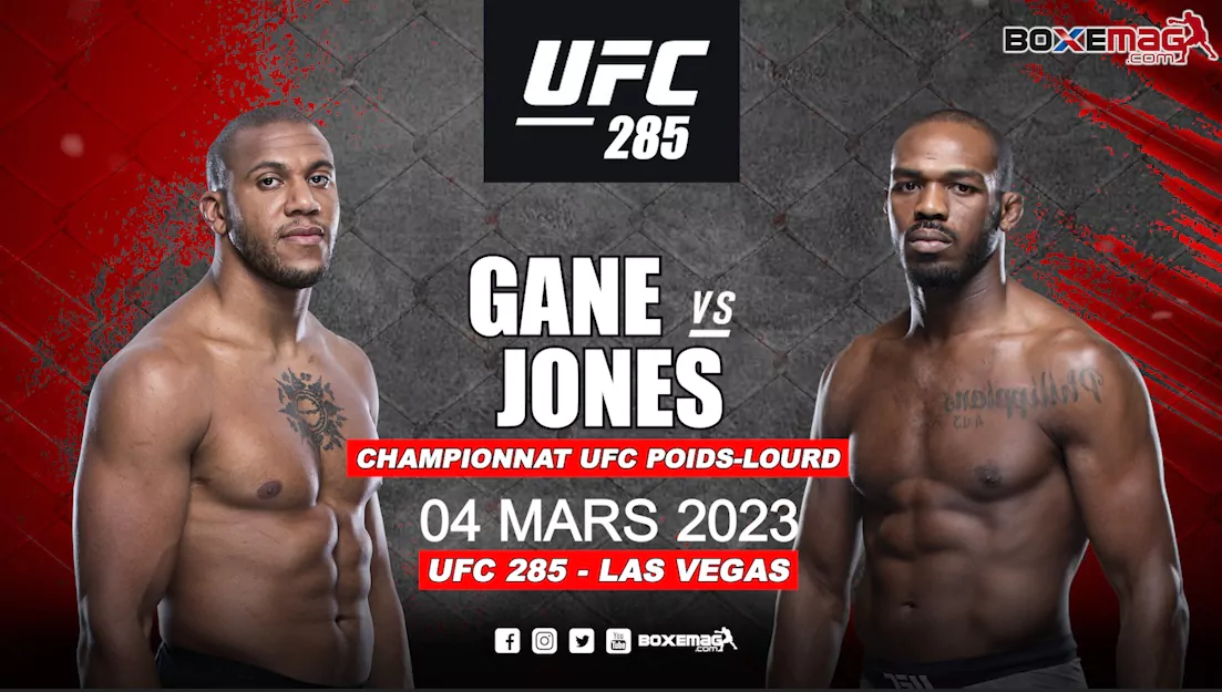 Jon Jones dhe Ciryl Gane bëjnë përballjen sy më sy para super-meçit në ...