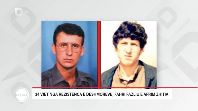 34 vjet nga rezistenca e dëshmorëve, Fahri Fazliu e Afrim Zhitia ...